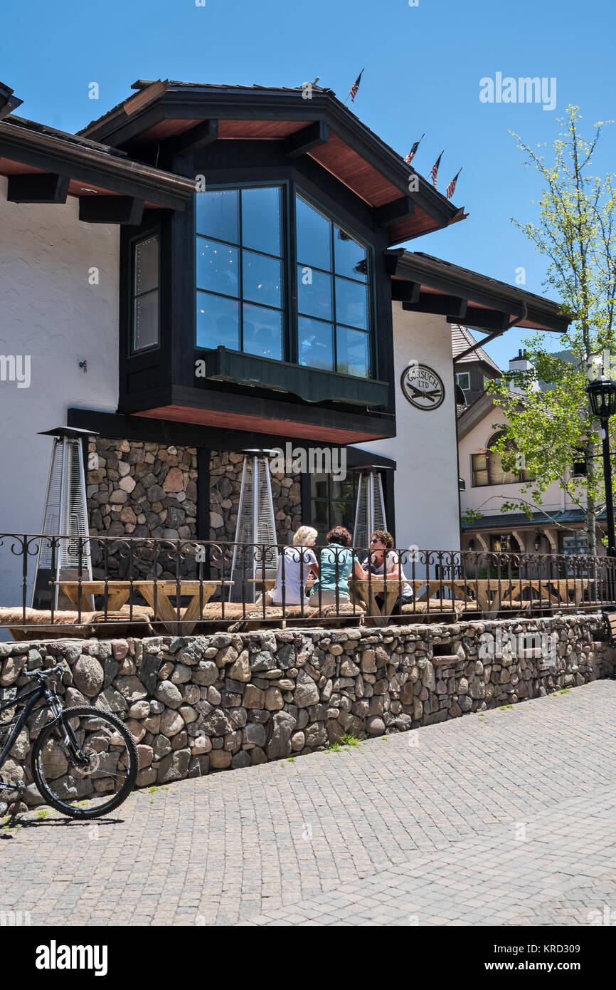 The Town of Vail , Colorado, USA, North America, United States Stock ...