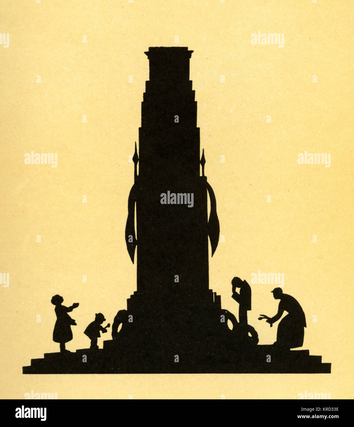 The Cenotaph in silhouette Stock Photo - Alamy