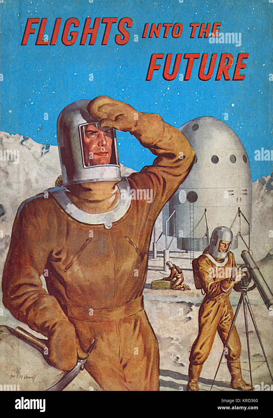 Flights into the Future - space age exploration Stock Photo - Alamy