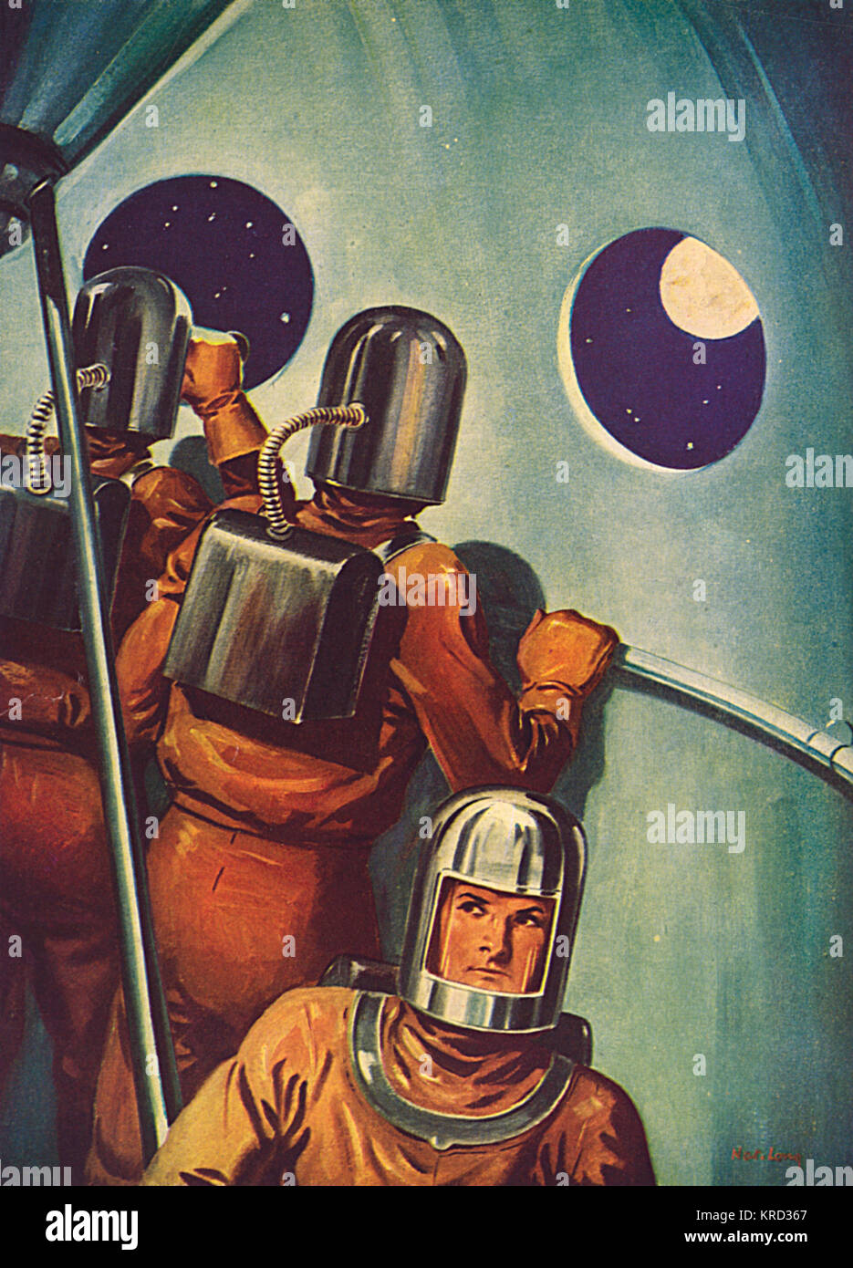 Flights into the Future - space age exploration Stock Photo - Alamy