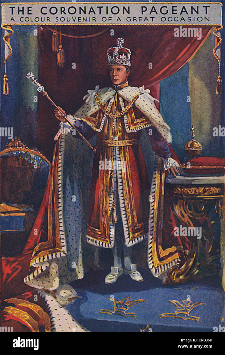 King Edward VIII at his Coronation Stock Photo - Alamy
