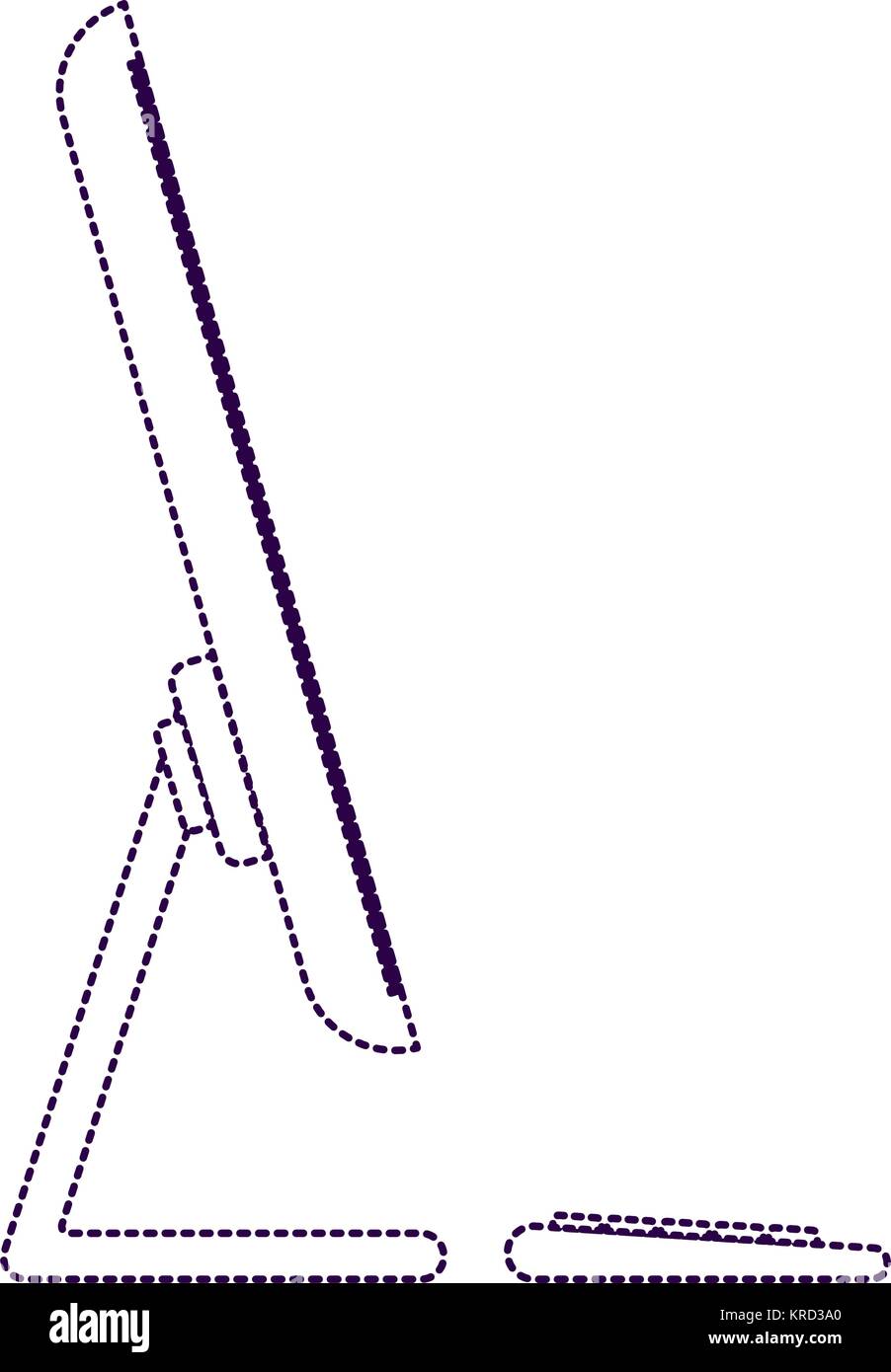 Computer side view Stock Vector Images - Alamy