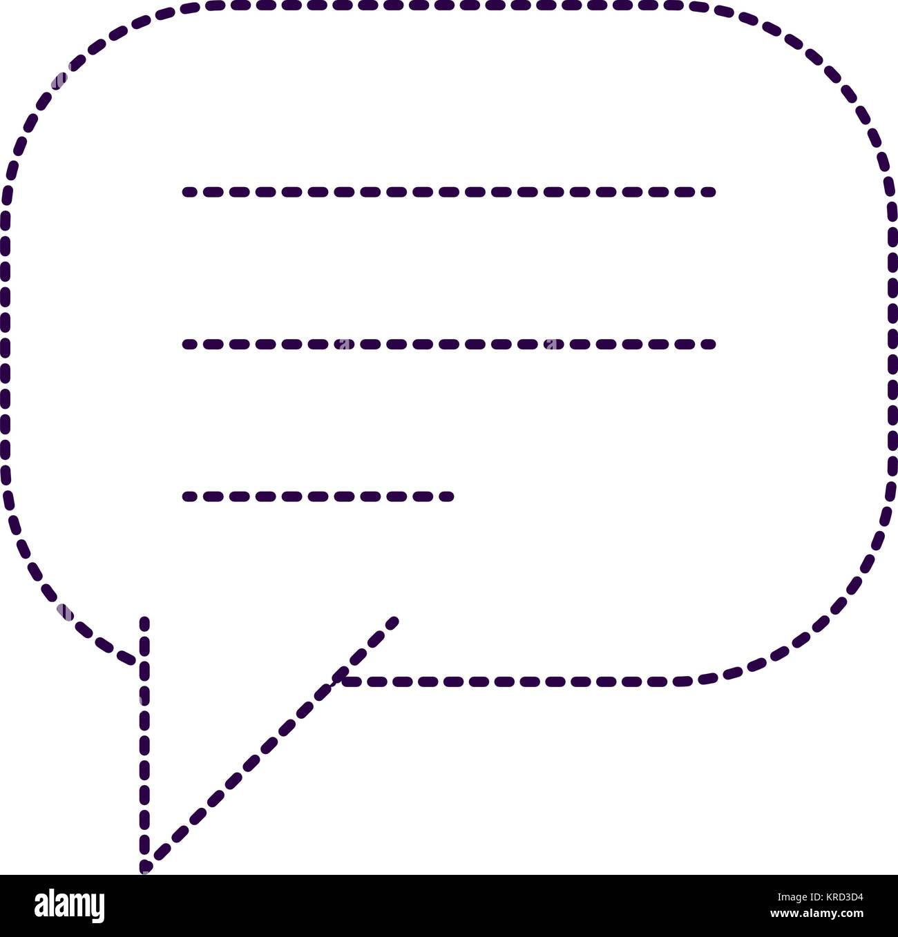square dialogue speech and rounded with tail in purple dotted ...