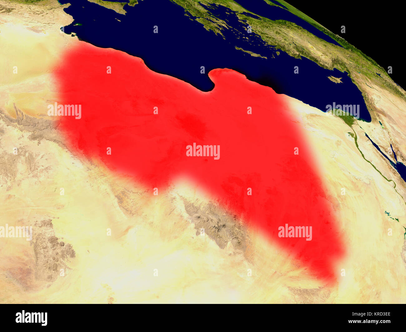 Map satellite geography libya hi-res stock photography and images - Alamy
