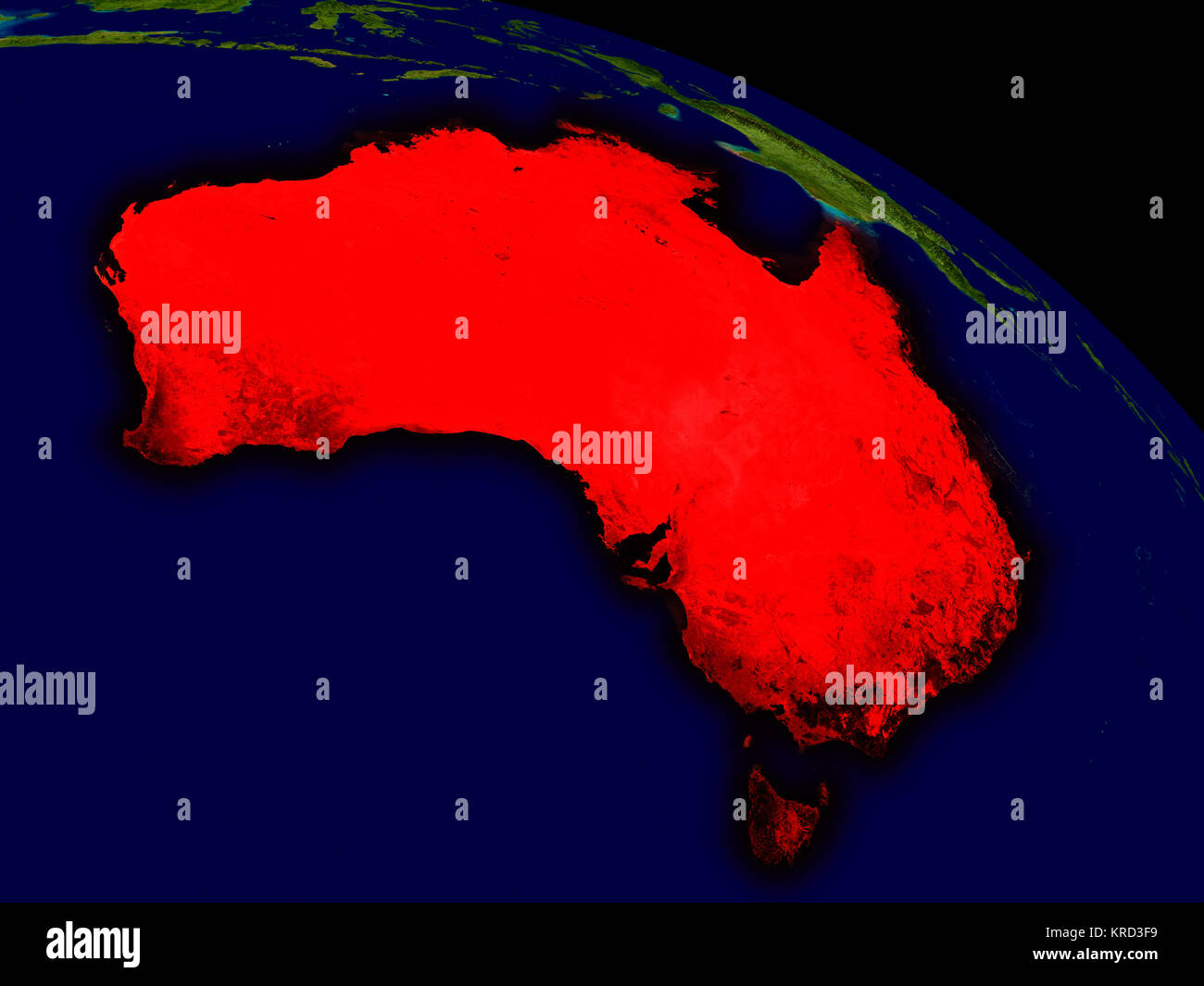 Australia from space Stock Photo - Alamy