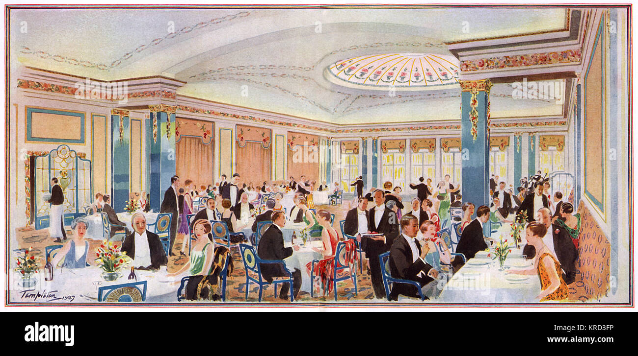 The restaurant of the May Fair Hotel Stock Photo - Alamy
