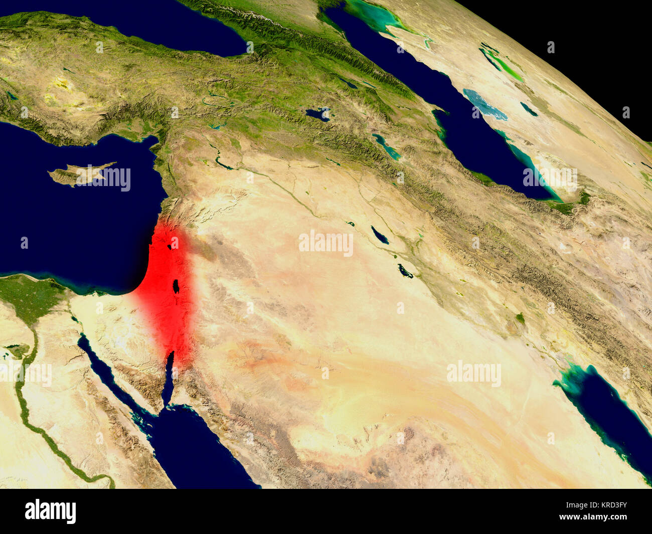 Israel from space Stock Photo - Alamy