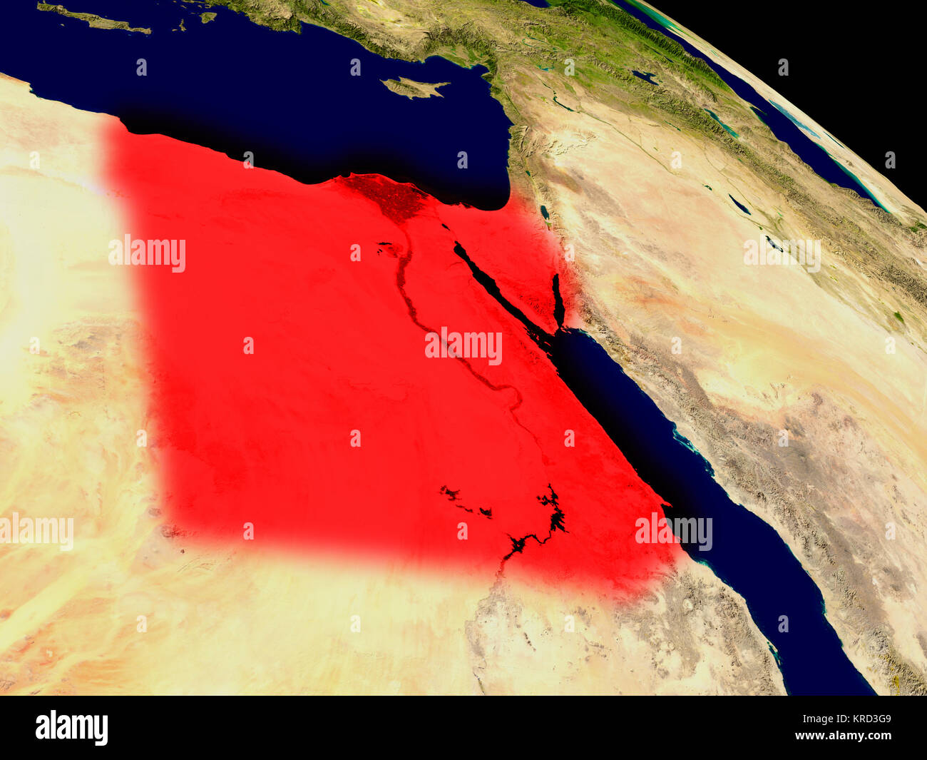 Map satellite geography egypt hi-res stock photography and images - Alamy