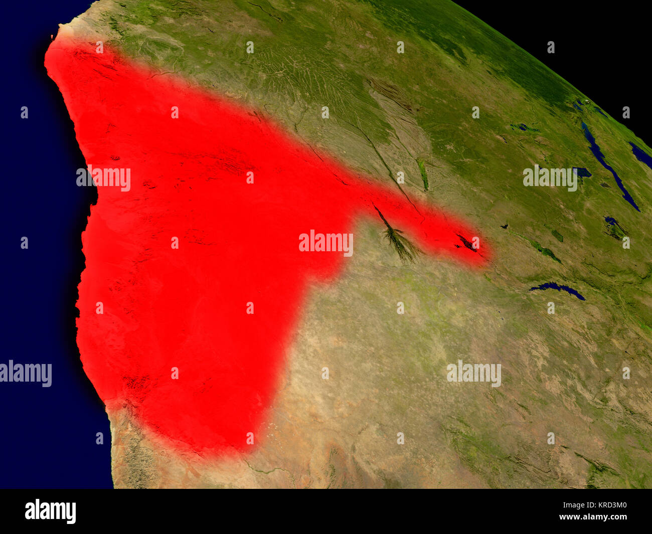 Map satellite geography namibia hi-res stock photography and images - Alamy