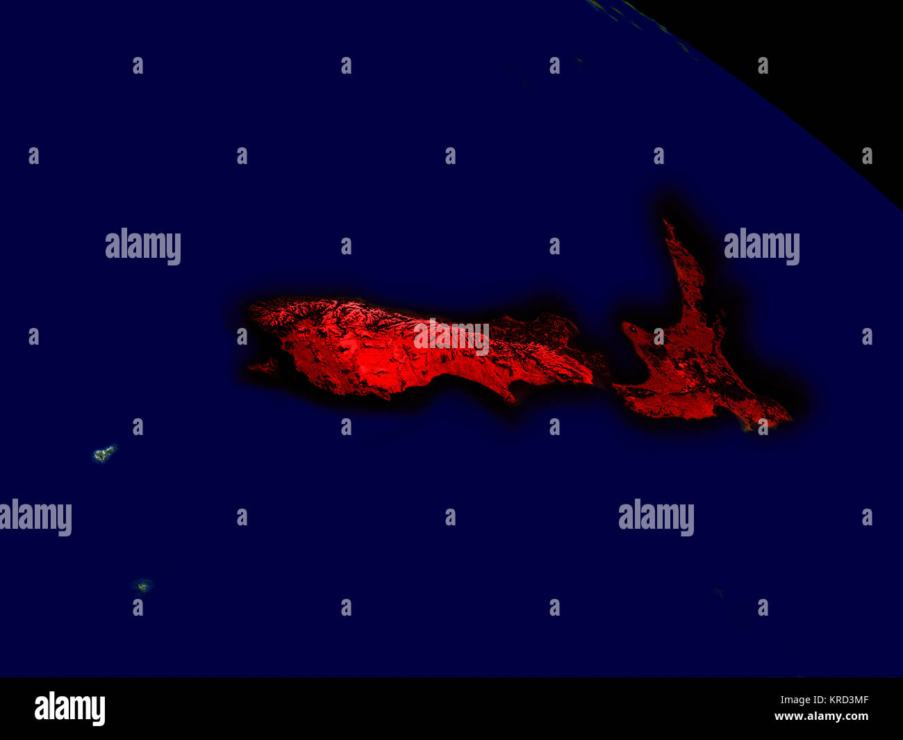 Satellite map of new zealand hi-res stock photography and images - Alamy