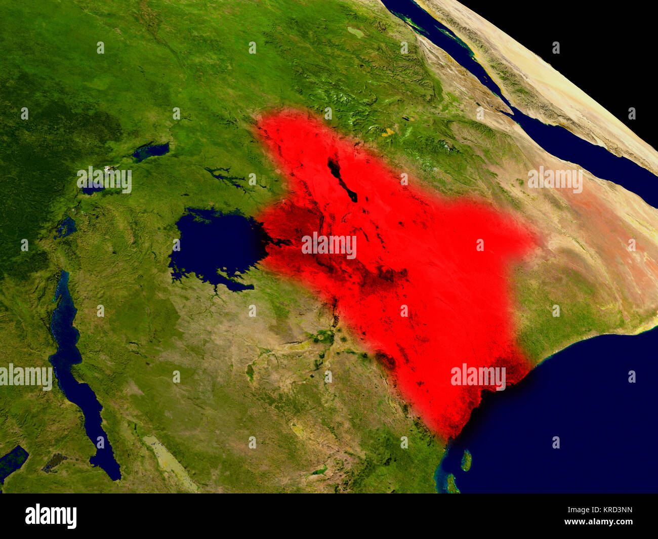 Realistic 3d map kenya hi-res stock photography and images - Alamy