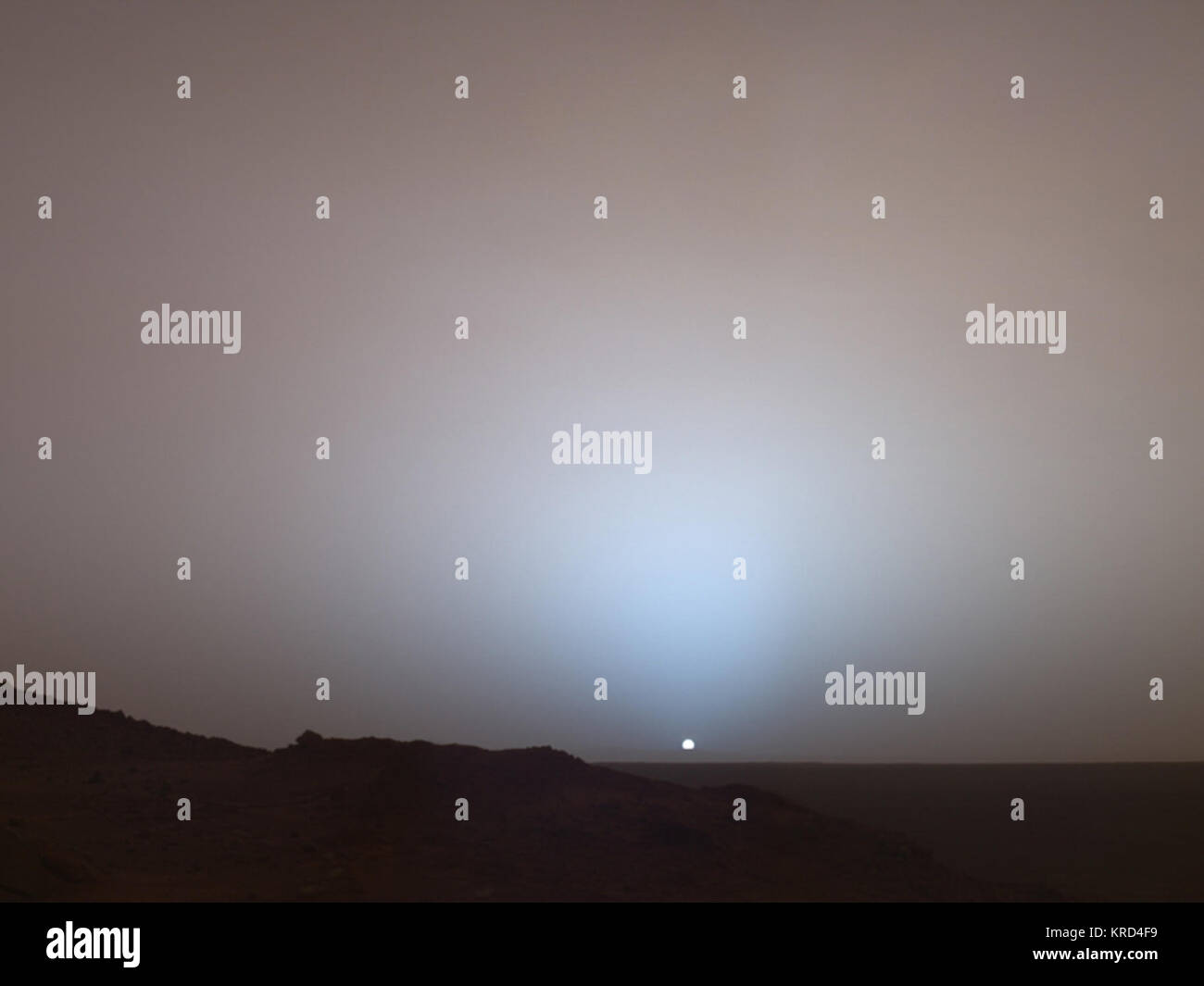 Sunset on Mars 1 Stock Photo - Alamy