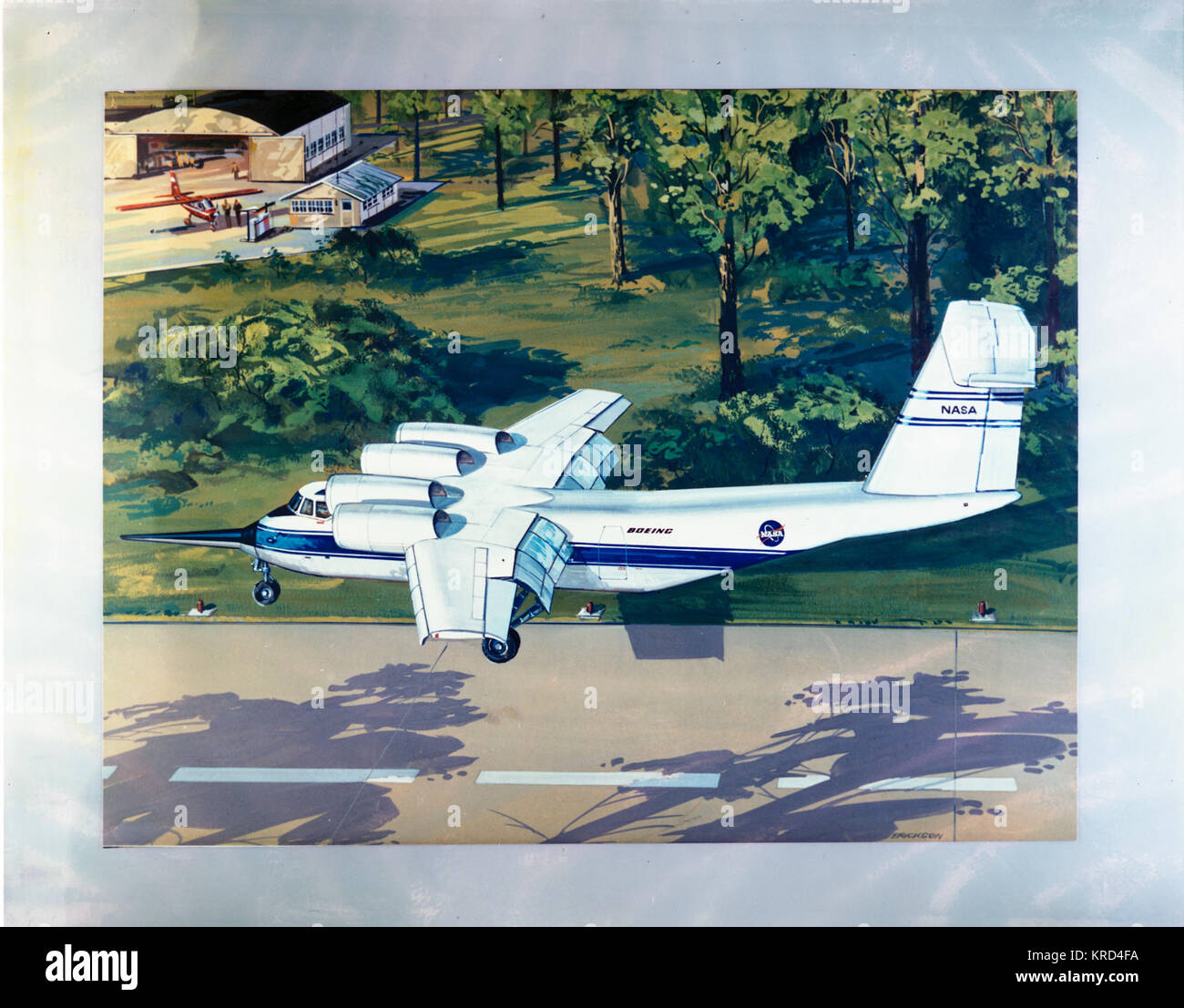 Painting of NASA QRSA aircraft Stock Photo - Alamy