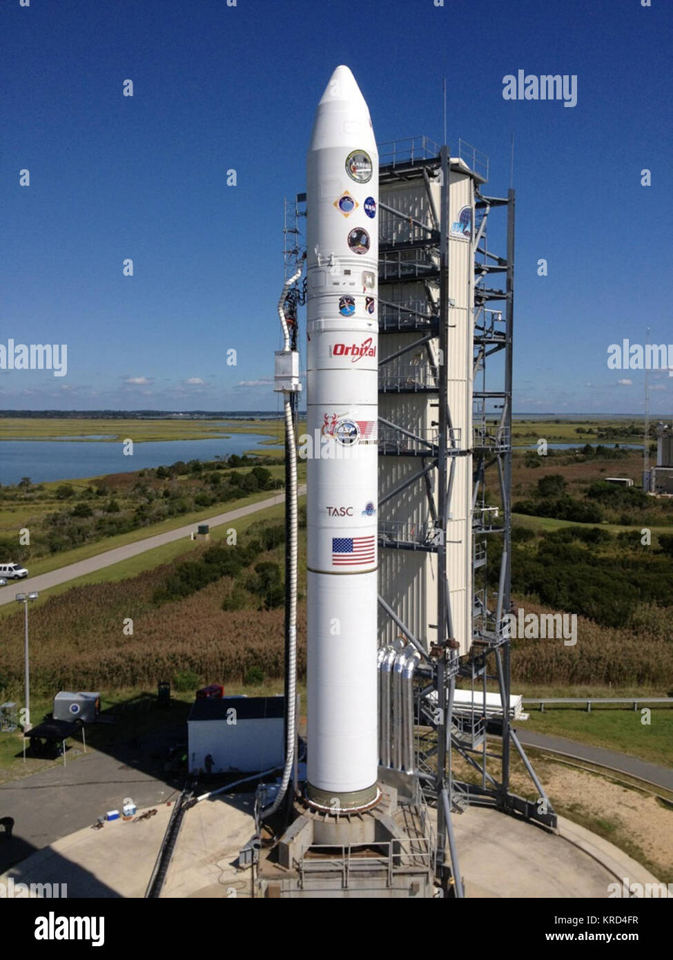 Minotaur V carrying LADEE at MARS Pad 0B 2013-09-04 Stock Photo - Alamy
