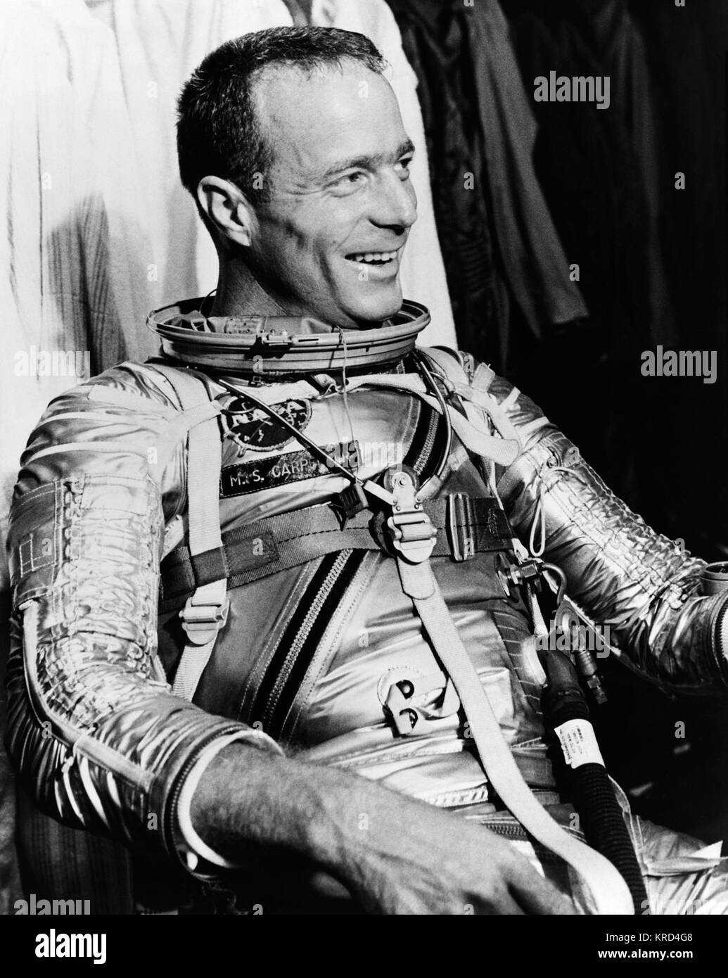 Scott Carpenter in pressure suit Stock Photo - Alamy