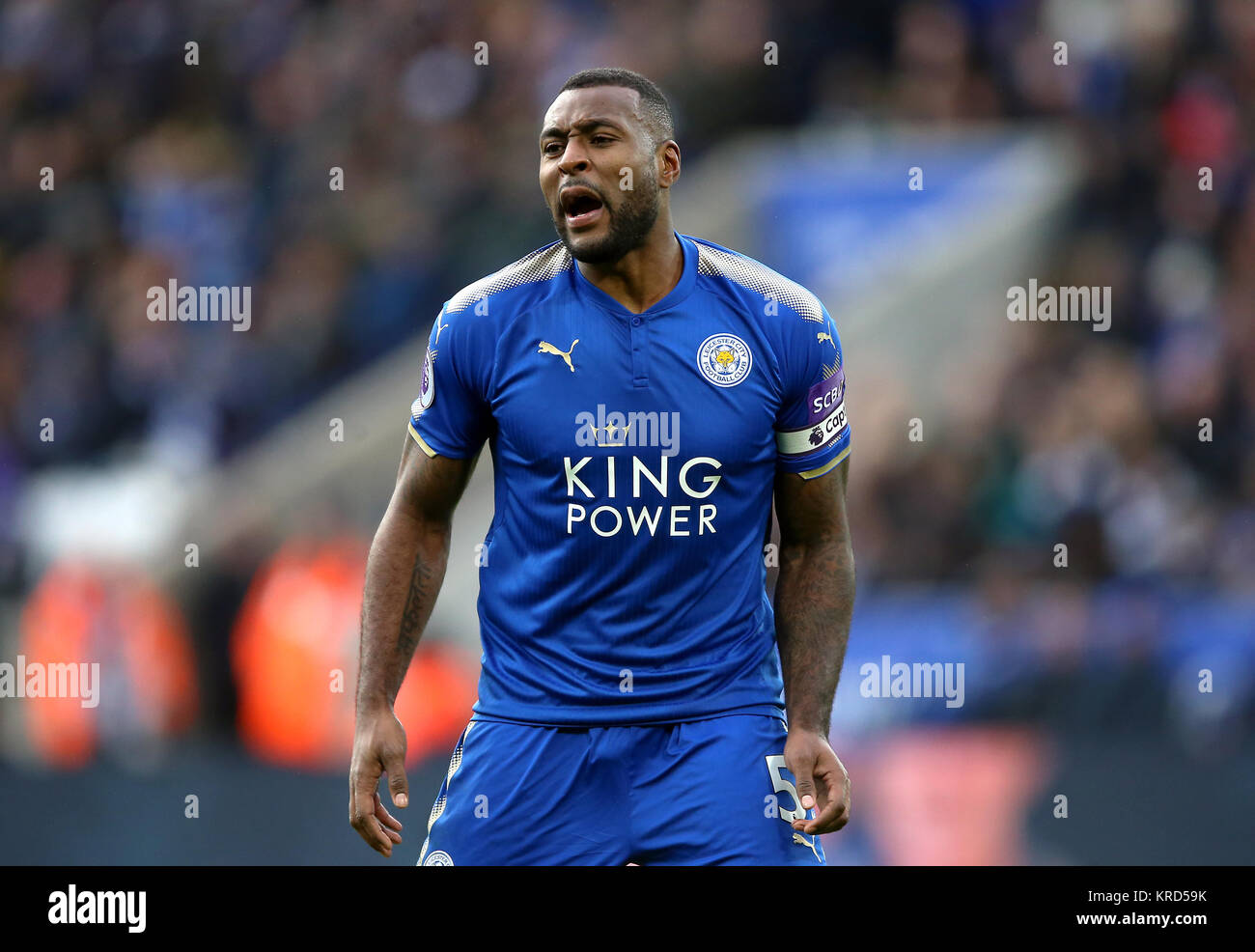 Wes Morgan, Leicester City Stock Photo - Alamy