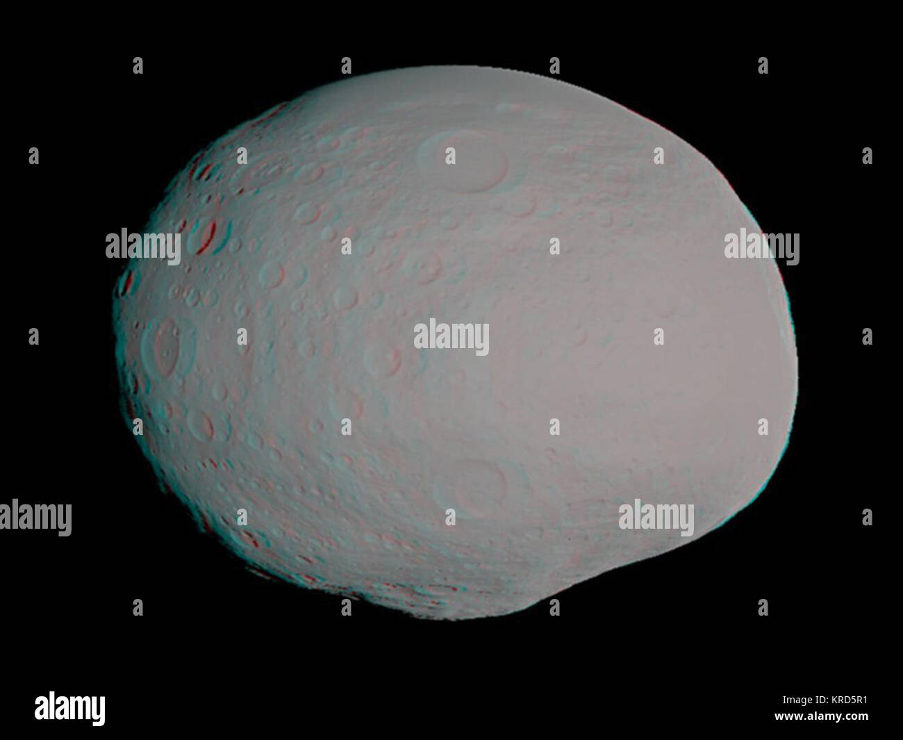 Anaglyph of Vesta Model Stock Photo - Alamy