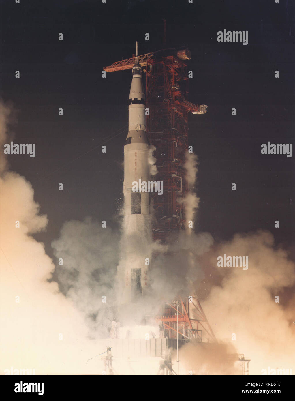 Apollo 17 launching Stock Photo - Alamy