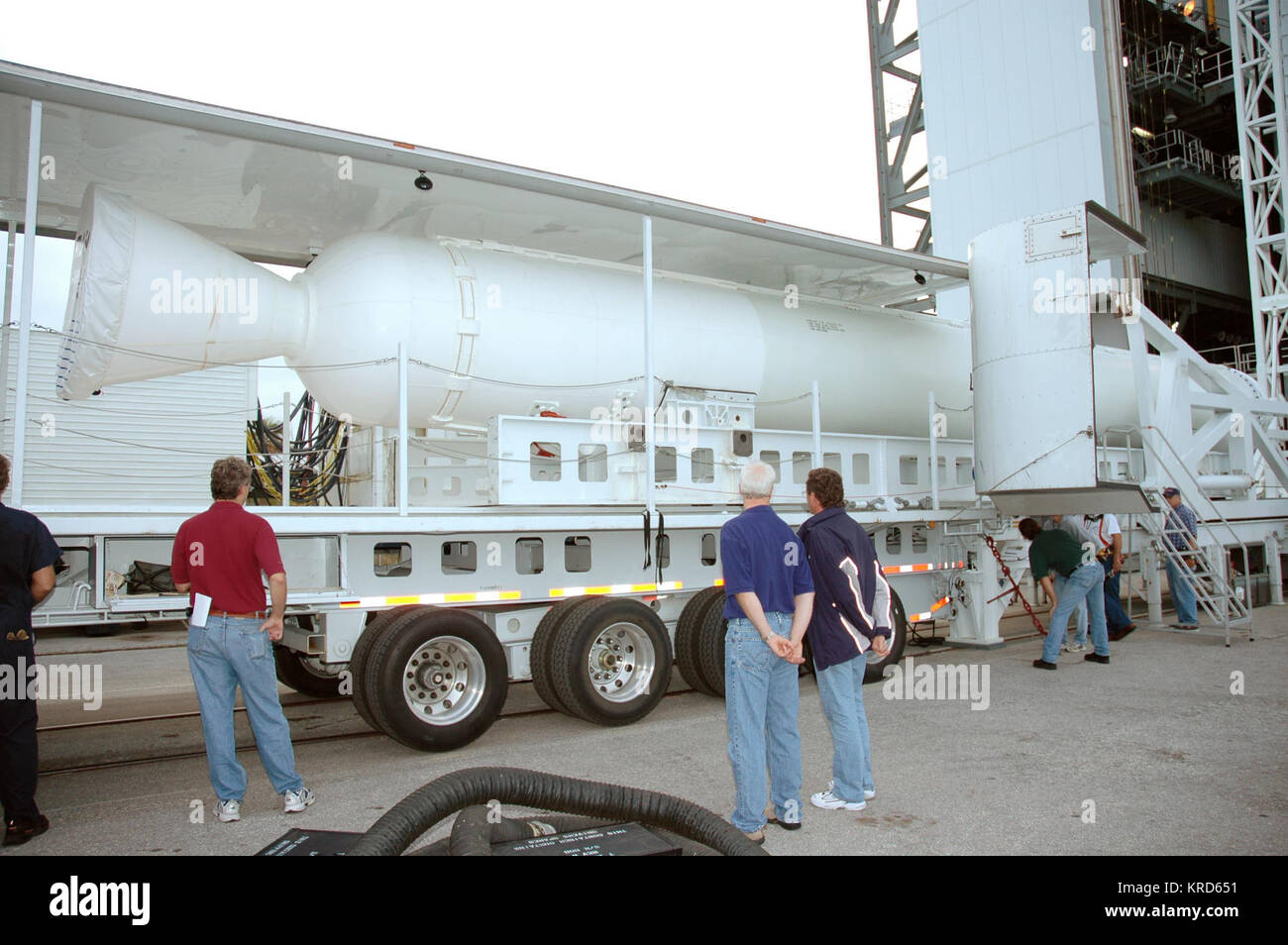 Atlas V Solid Rocket Booster Stock Photo - Alamy