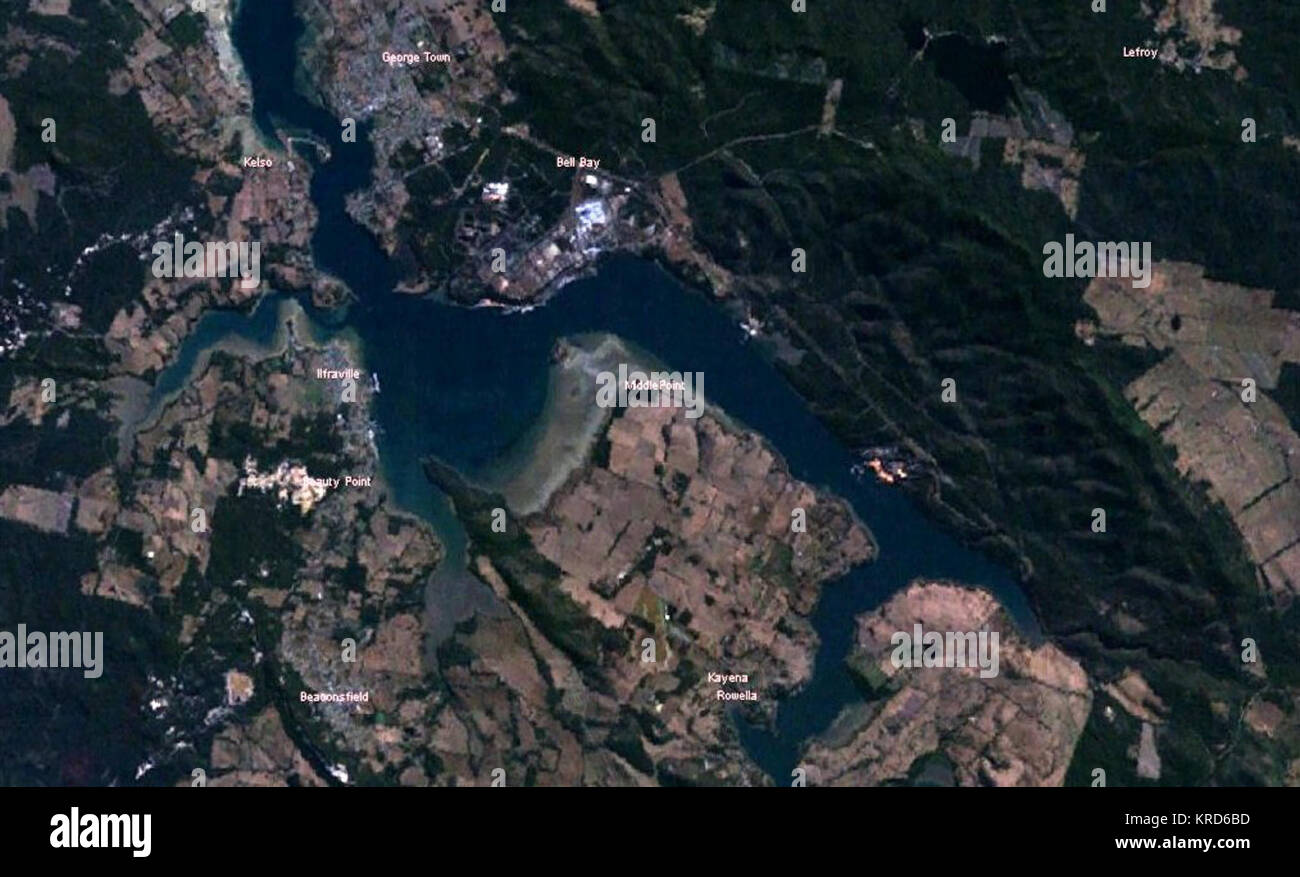 Bell Bay Pulp Mill - NASA Stock Photo - Alamy