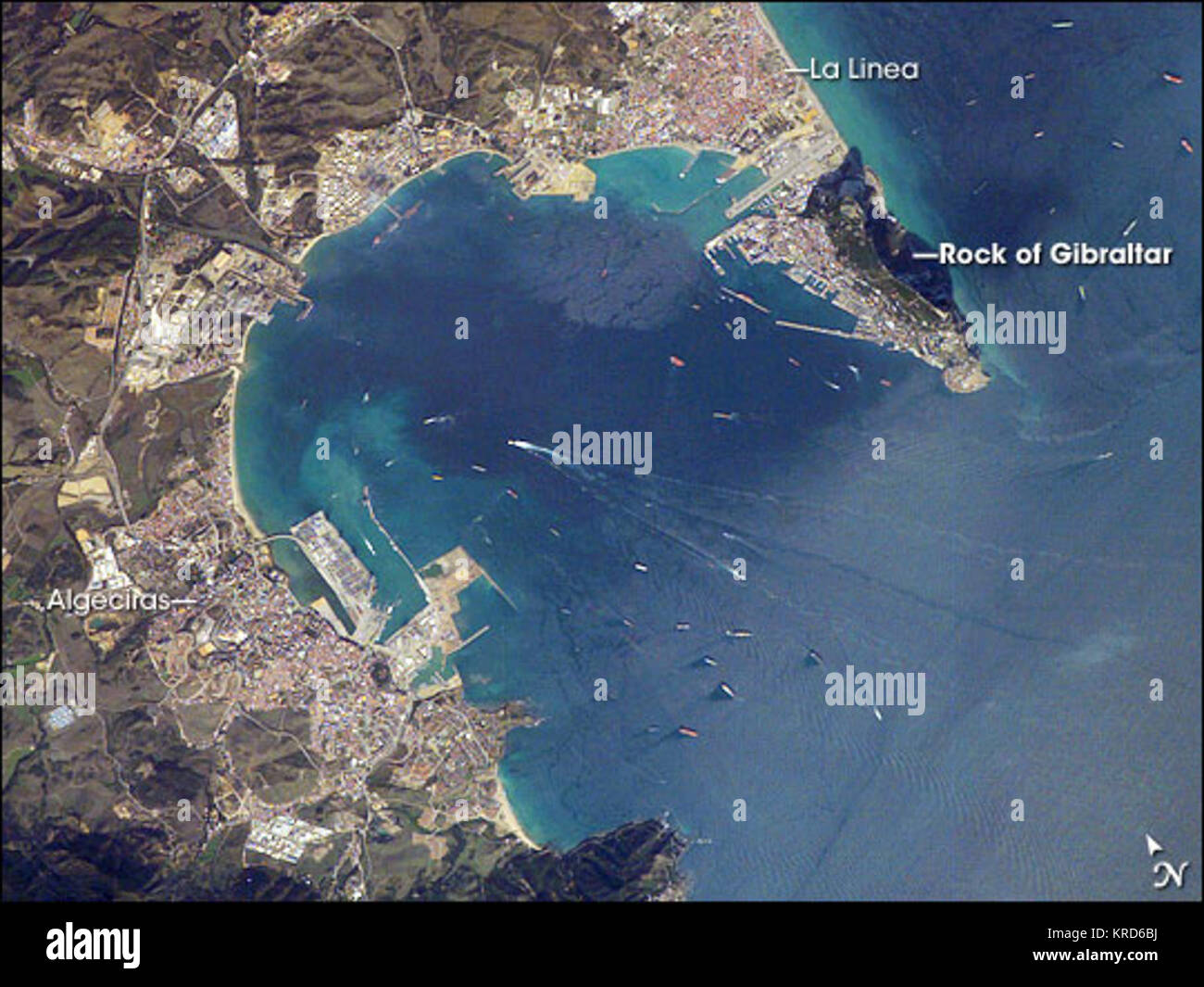 Bay of Gibraltar Stock Photo - Alamy