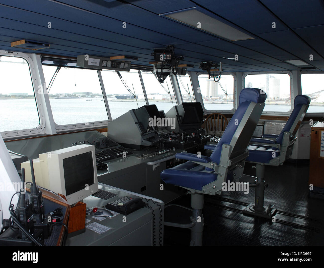 Bridge of cargo vessel Delta Mariner (08PD-3493 Stock Photo - Alamy