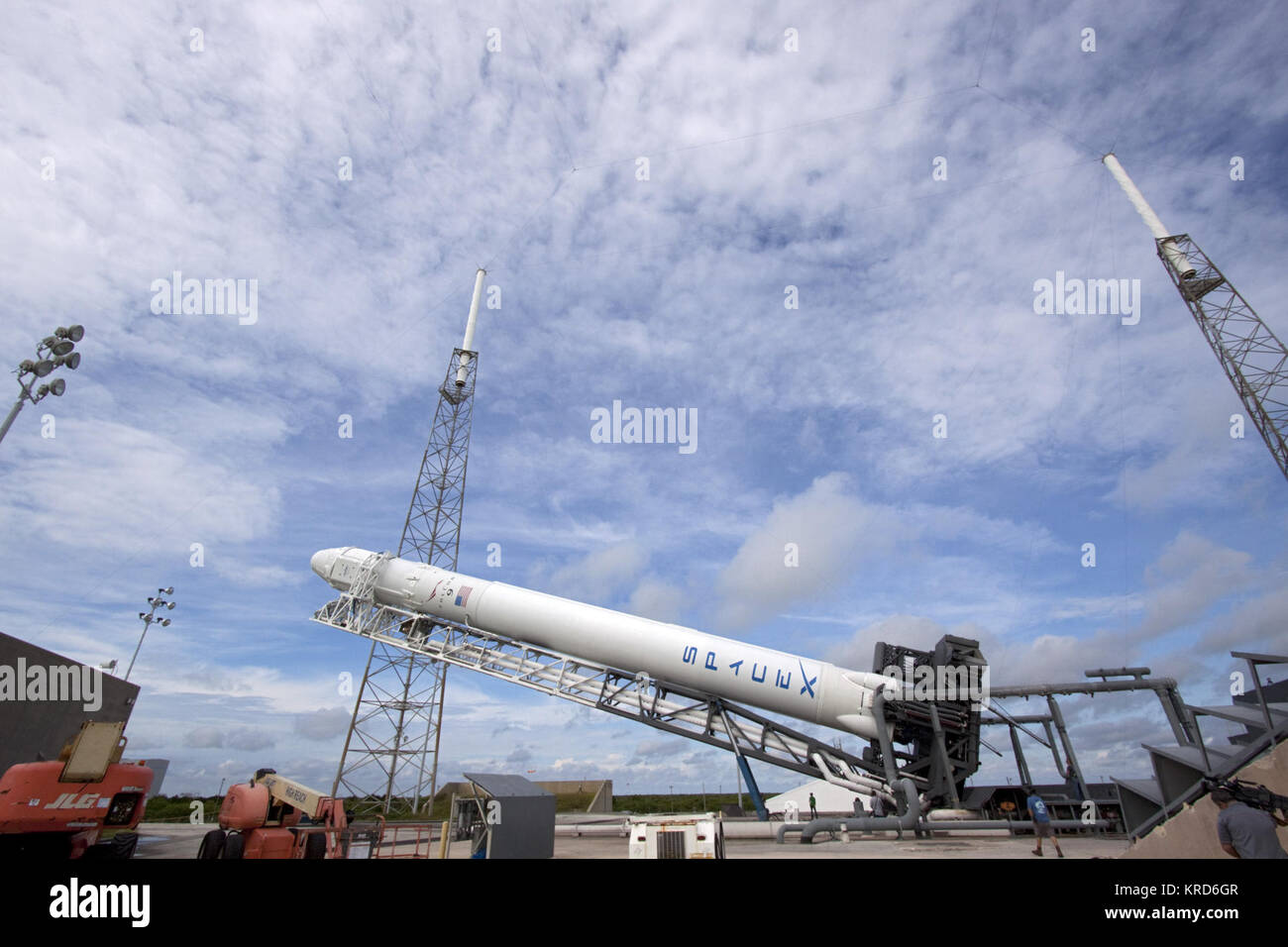 CRS SpX-1 Dragon and Falcon9.5 Stock Photo - Alamy