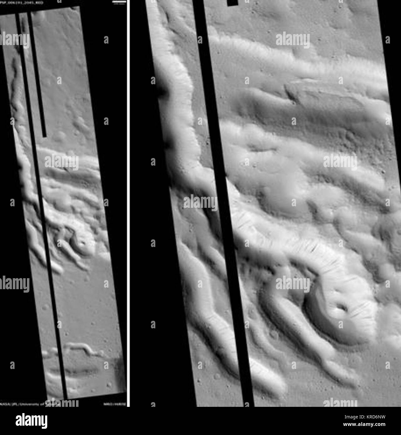 Ceraunius Tholus Channel Stock Photo - Alamy