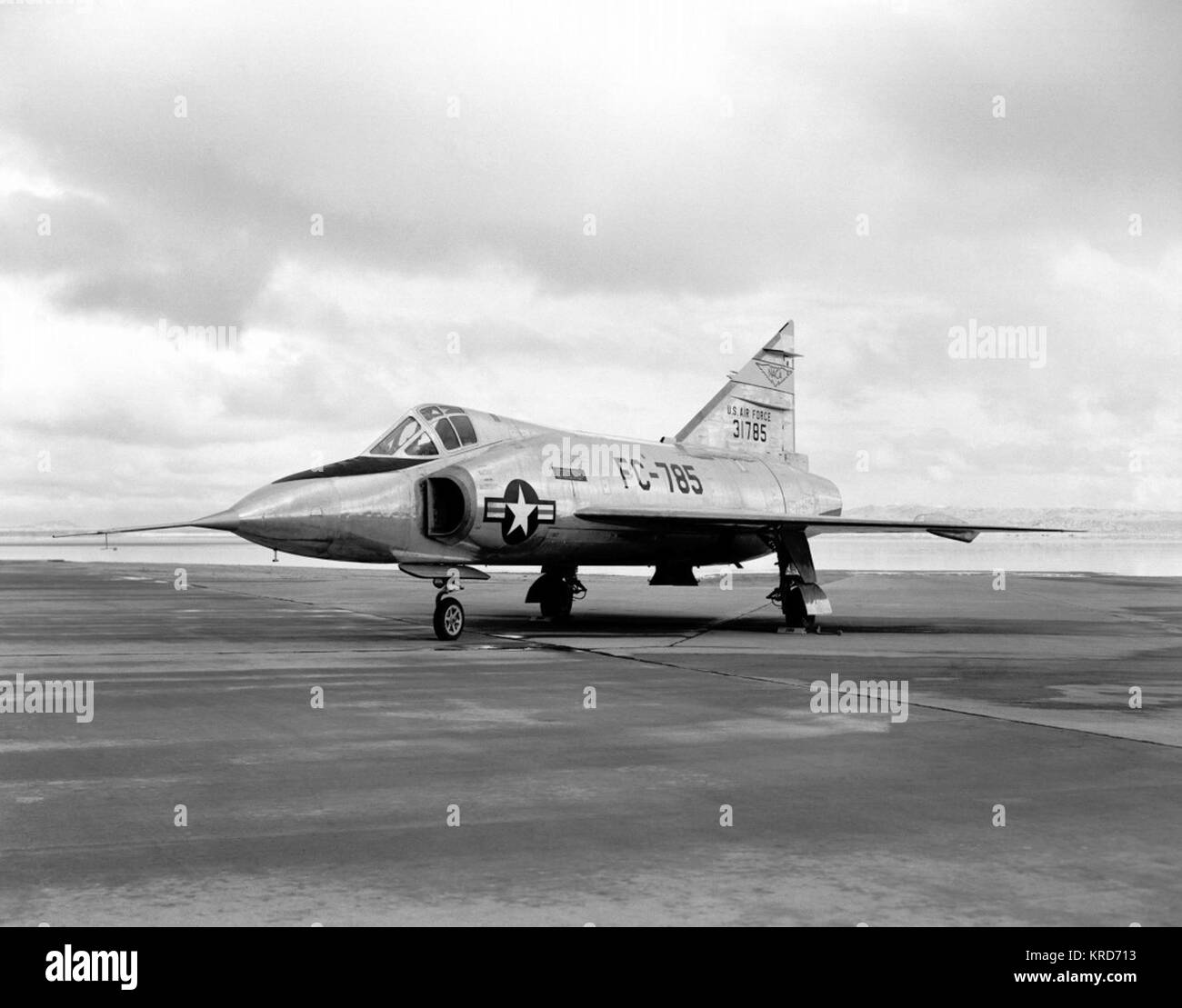 Convair YF-102 on ramp E-1563 Stock Photo - Alamy