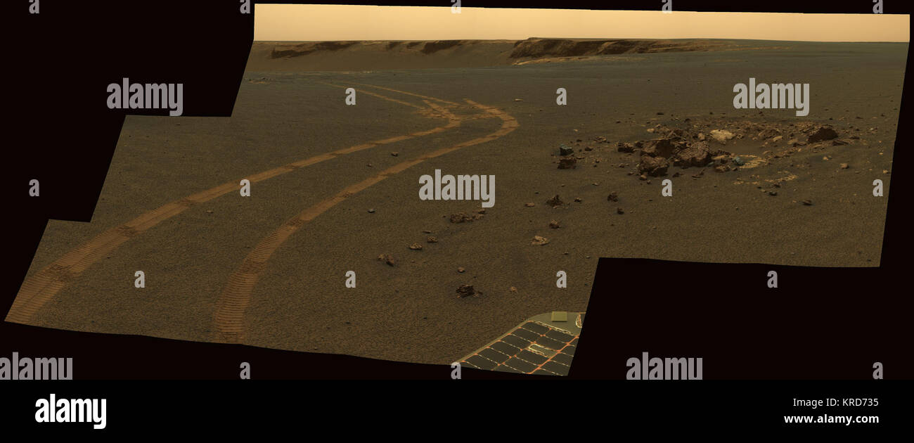 D-Star Panorama by Opportunity, true color (PIA10213 Stock Photo - Alamy
