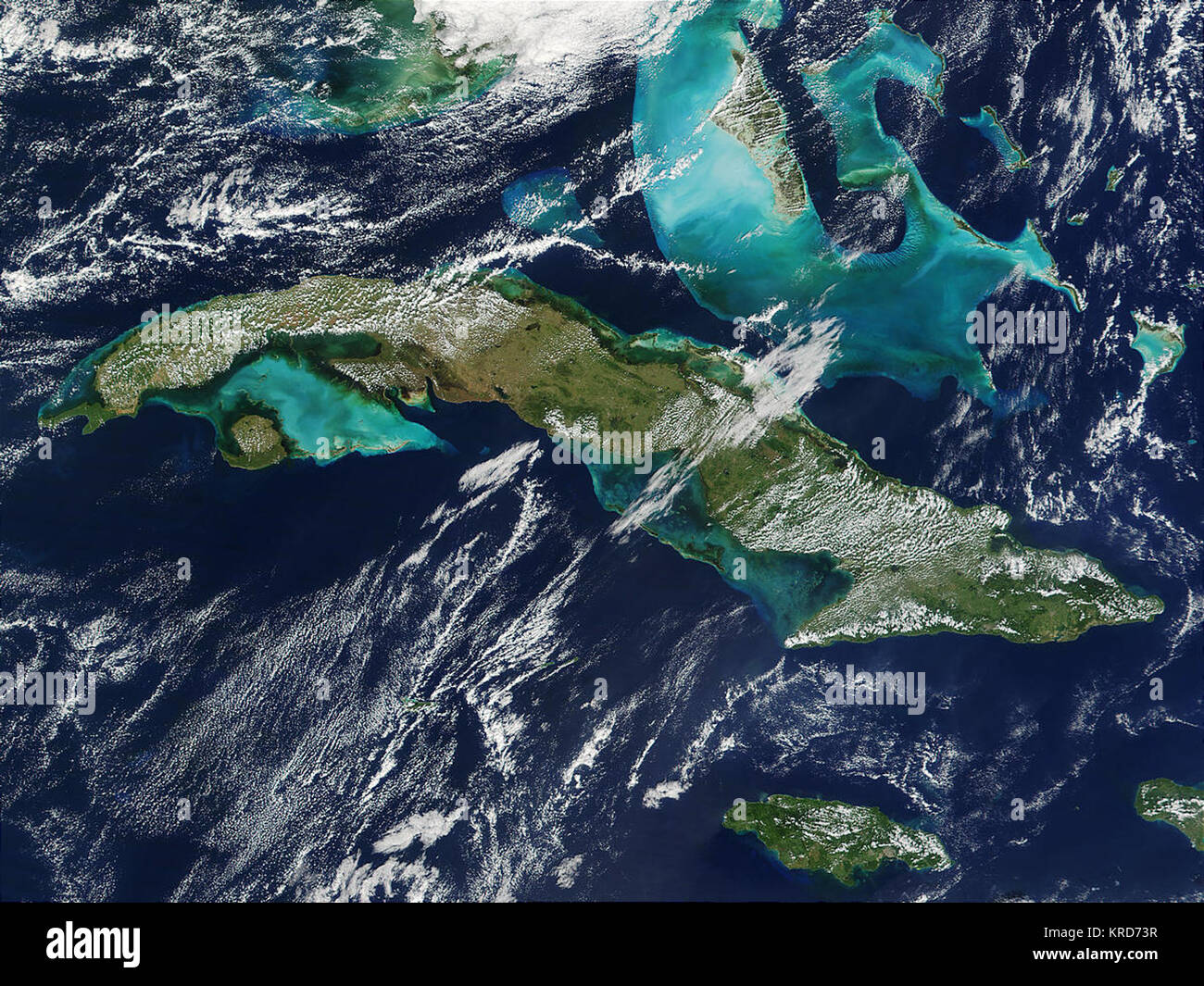 Cuba satellite hi-res stock photography and images - Alamy