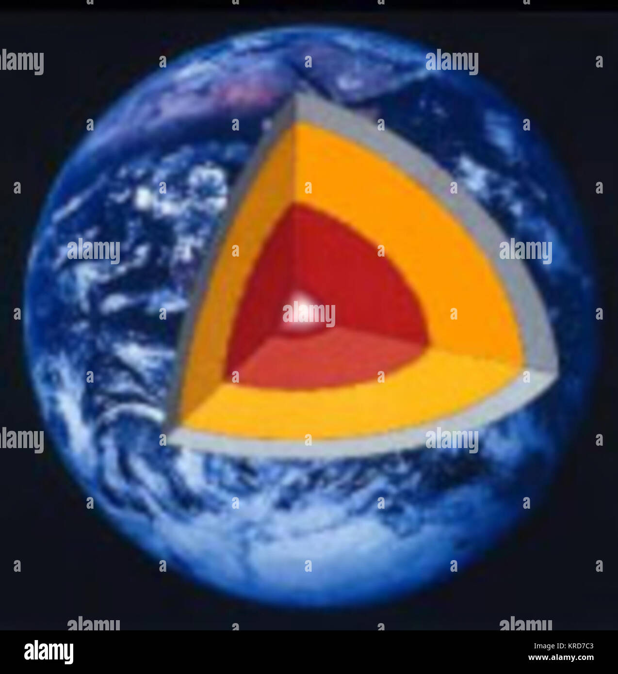 Earth cutaway NASA1 Stock Photo - Alamy