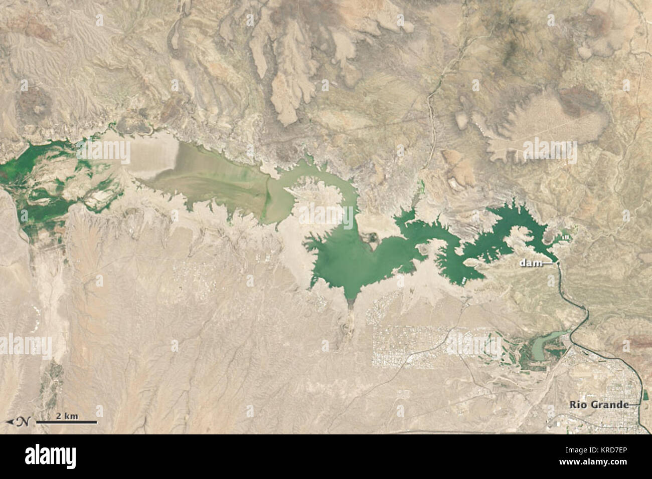 Elephantbutte oli 2013189 Stock Photo - Alamy