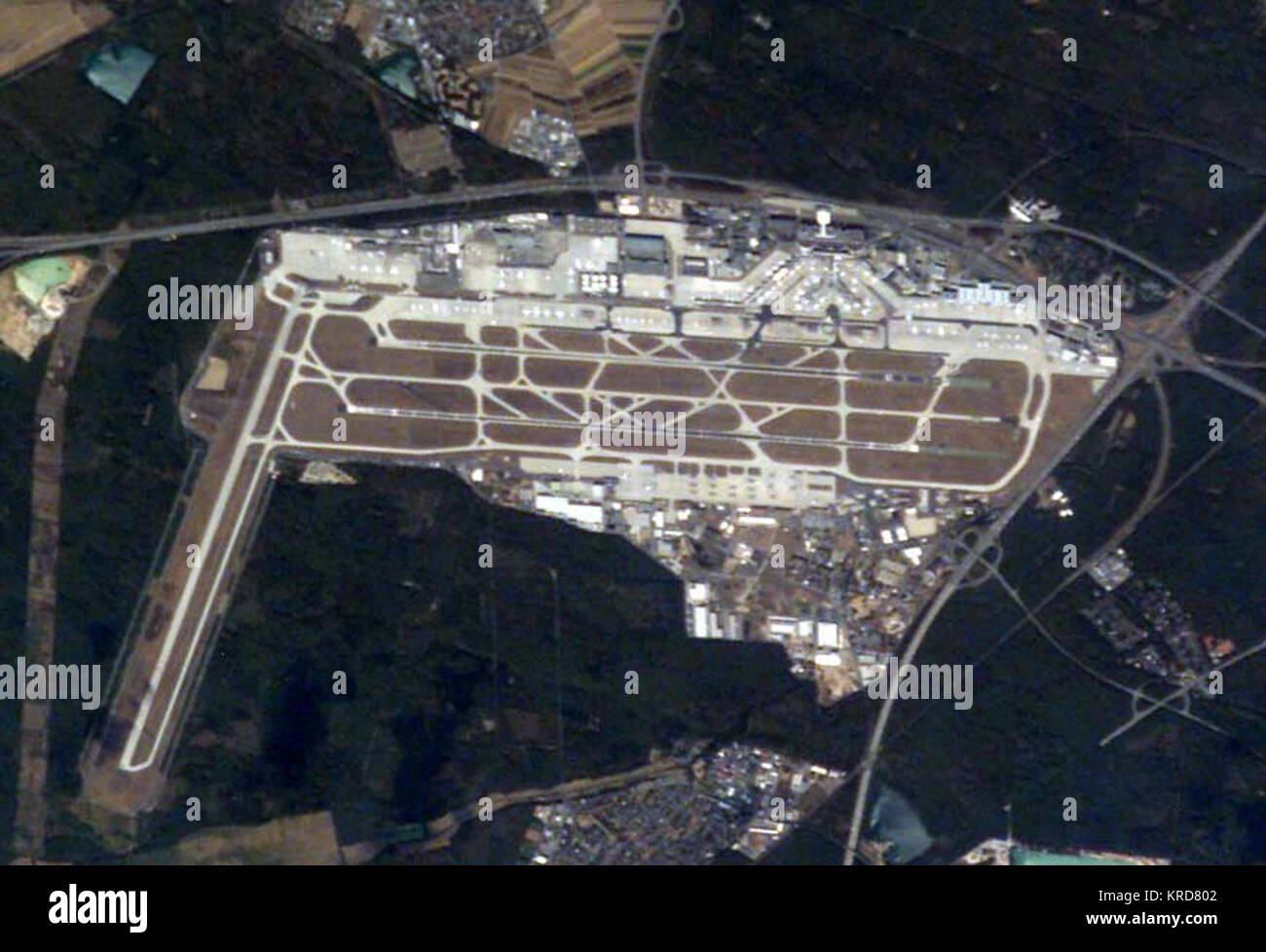 Frankfurt intl airport (nasa Stock Photo - Alamy