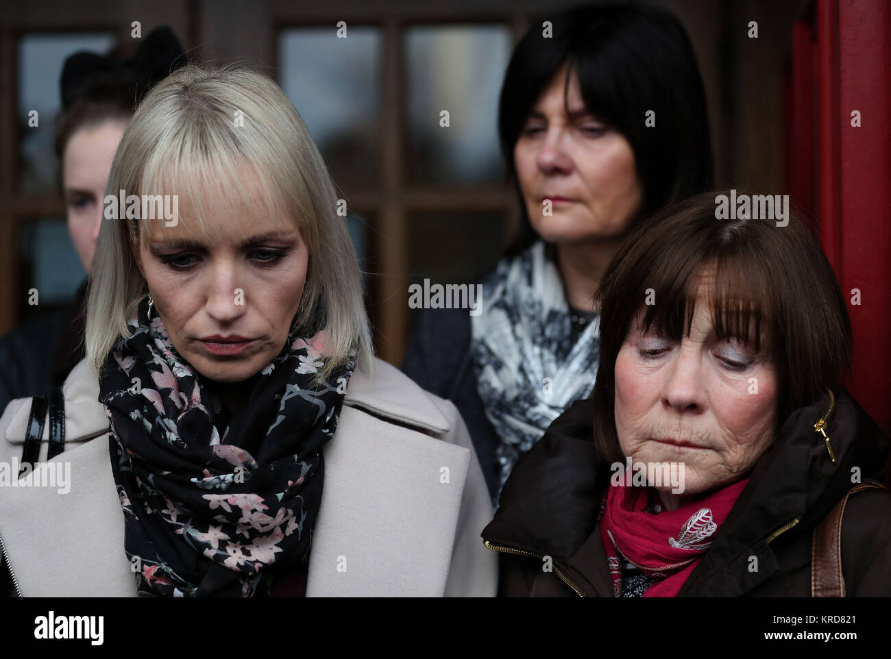 Clodagh Hawe's mother Mary Coll (right) and sister Jacqueline Connelly ...