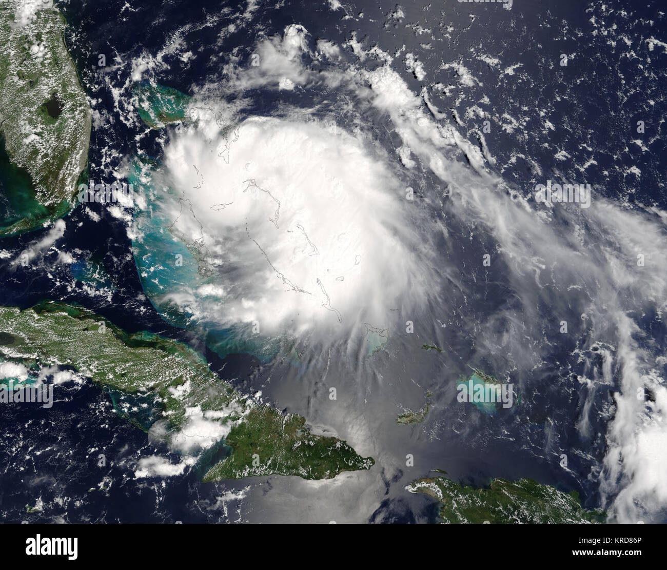 Tropical Storm Katrina on August 24 2005 Stock Photo - Alamy