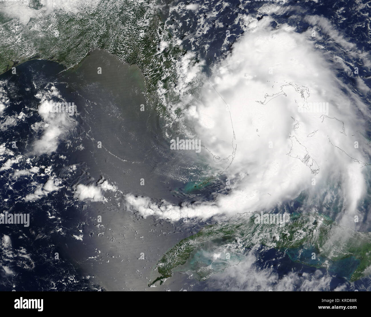 Hurricane Katrina August 25 2005 Stock Photo - Alamy