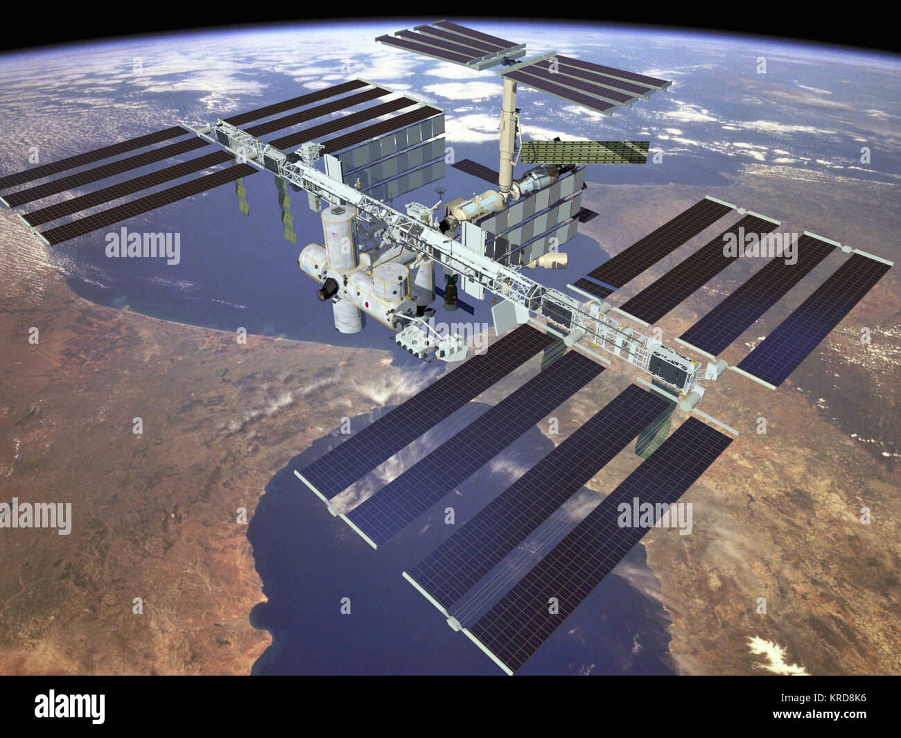 ISS solar arrays Stock Photo - Alamy