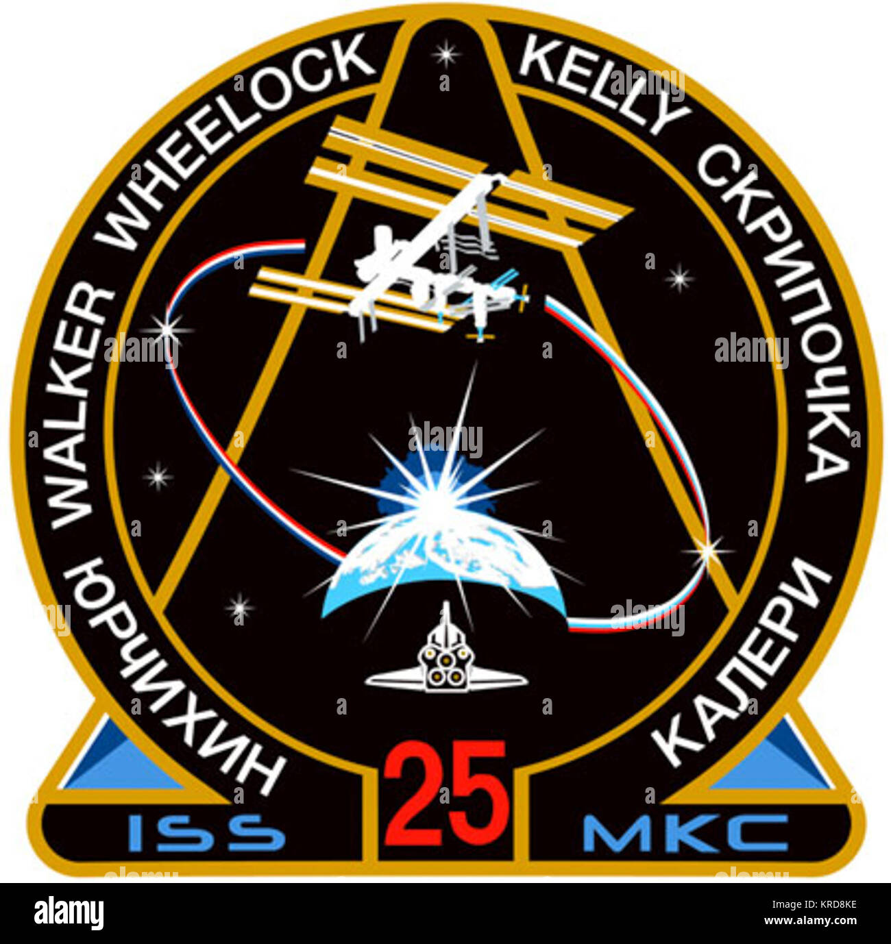 ISS Expedition 25 Patch Stock Photo - Alamy
