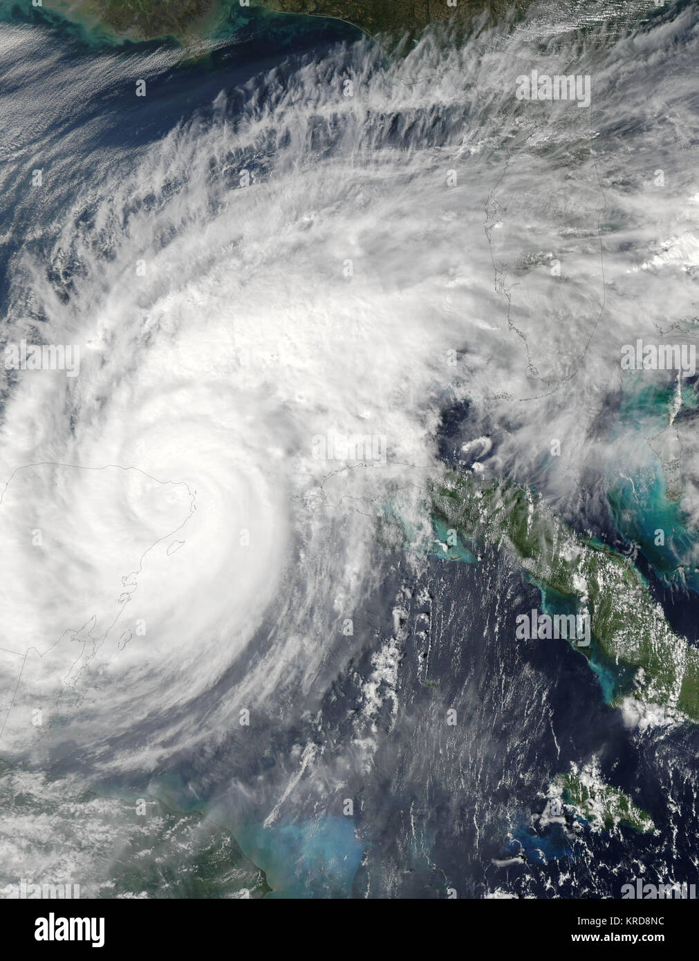 Hurricane Wilma 22 oct 2005 1835Z Stock Photo - Alamy
