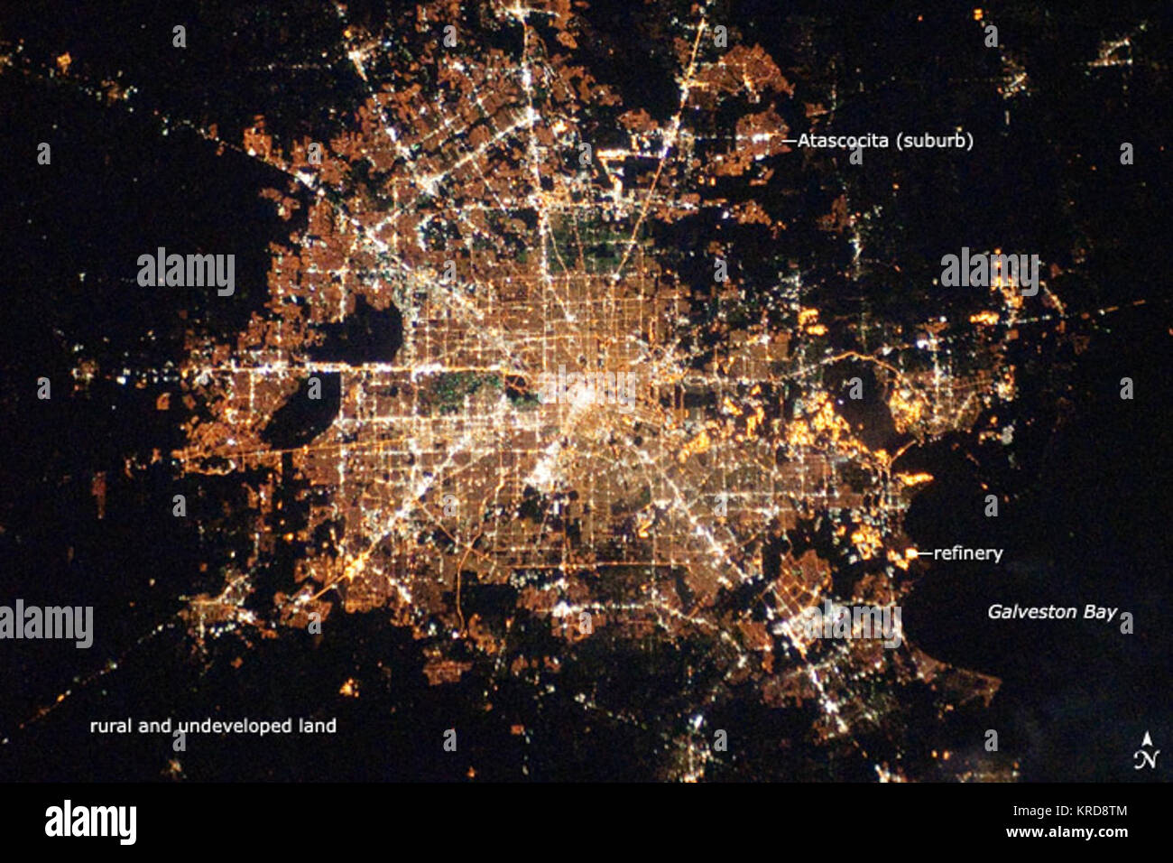 City lights at night texas hi-res stock photography and images - Alamy