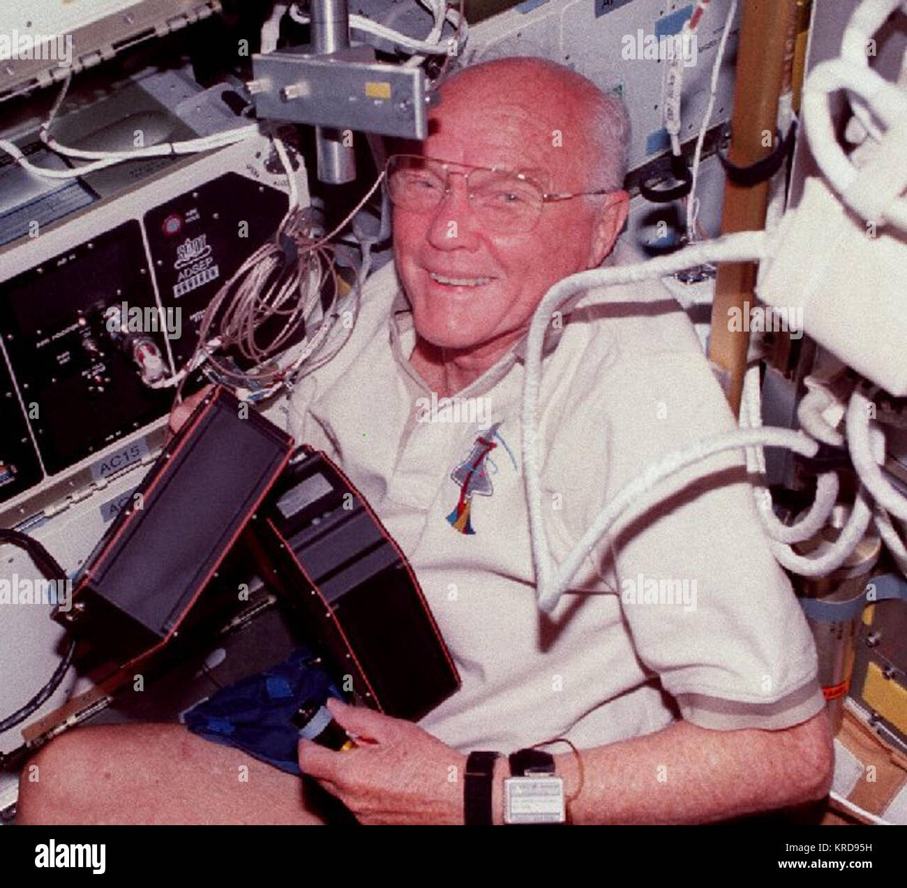 John Glenn - STS-95 Stock Photo - Alamy