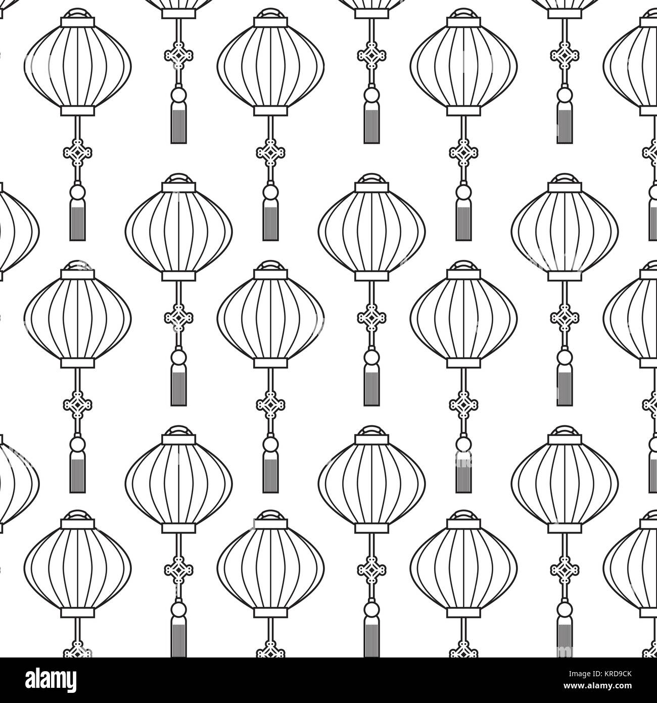 japanese lamp hanging pattern background Stock Vector Image & Art - Alamy