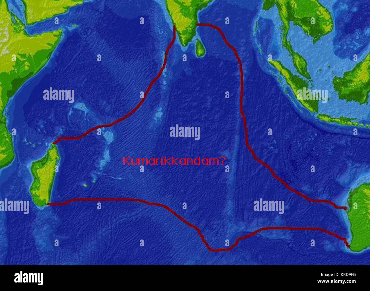 Mid Indian Ridge Map