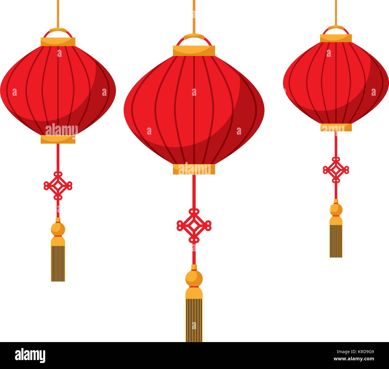 Hanging lantern set collection Stock Vector Images - Alamy