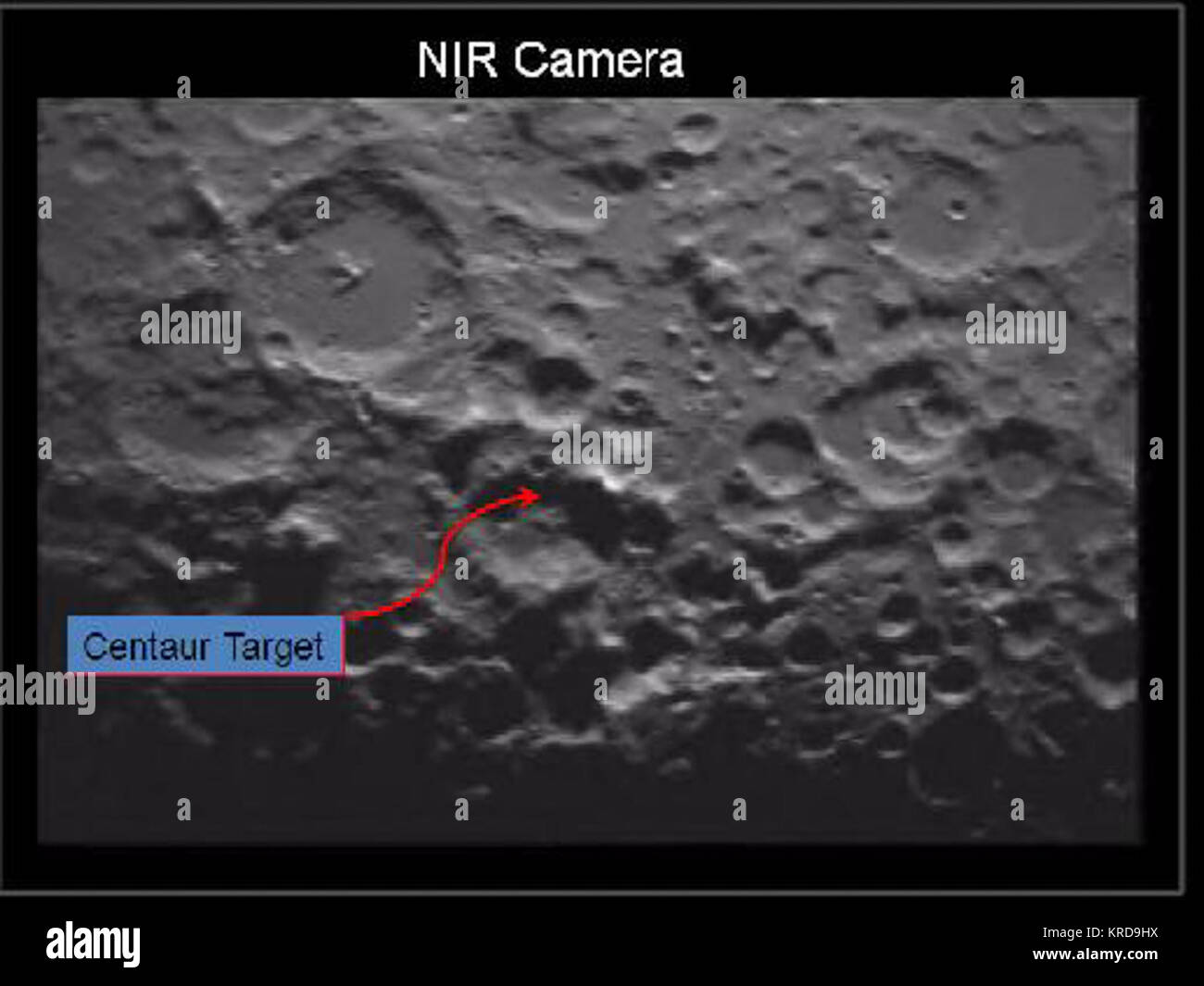 LCROSS Centaur impact Stock Photo - Alamy