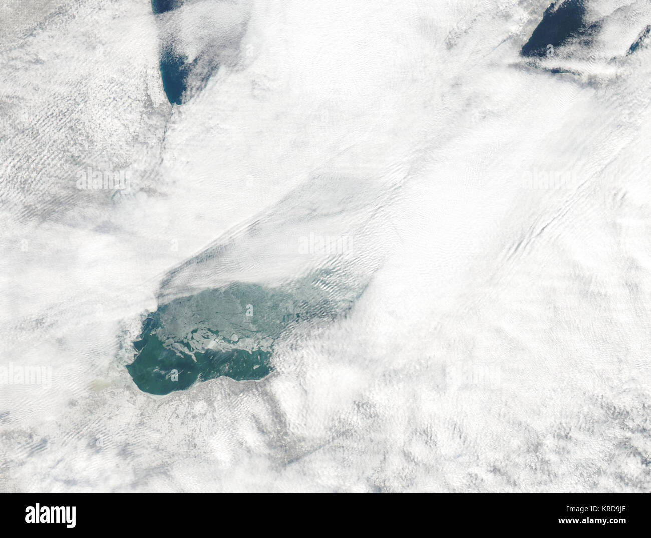 Lake Erie Feb 7-2009 NOAA Stock Photo - Alamy