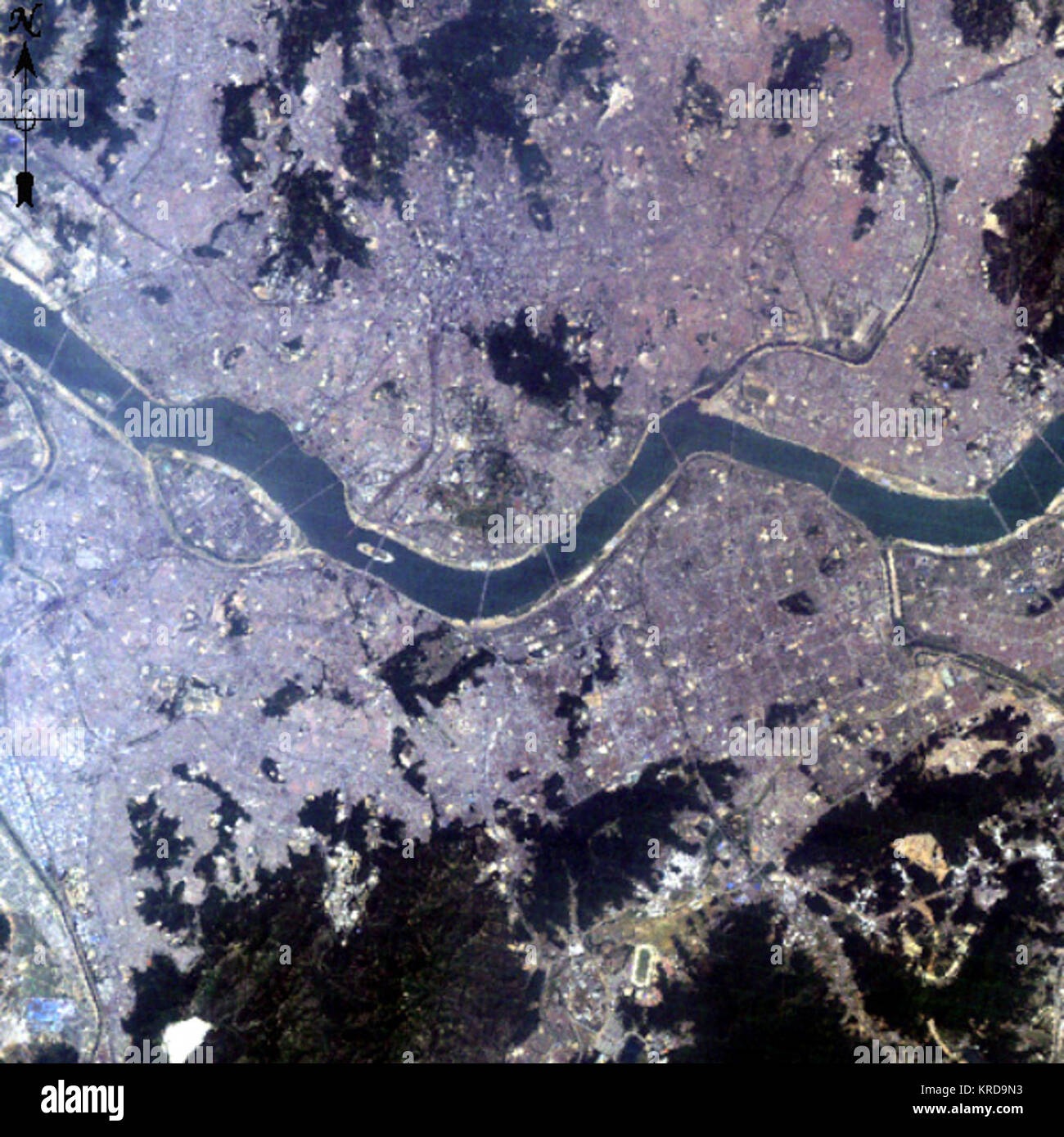 ER Mapper 5.5 hetotiff Large Seoul Landsat Stock Photo - Alamy
