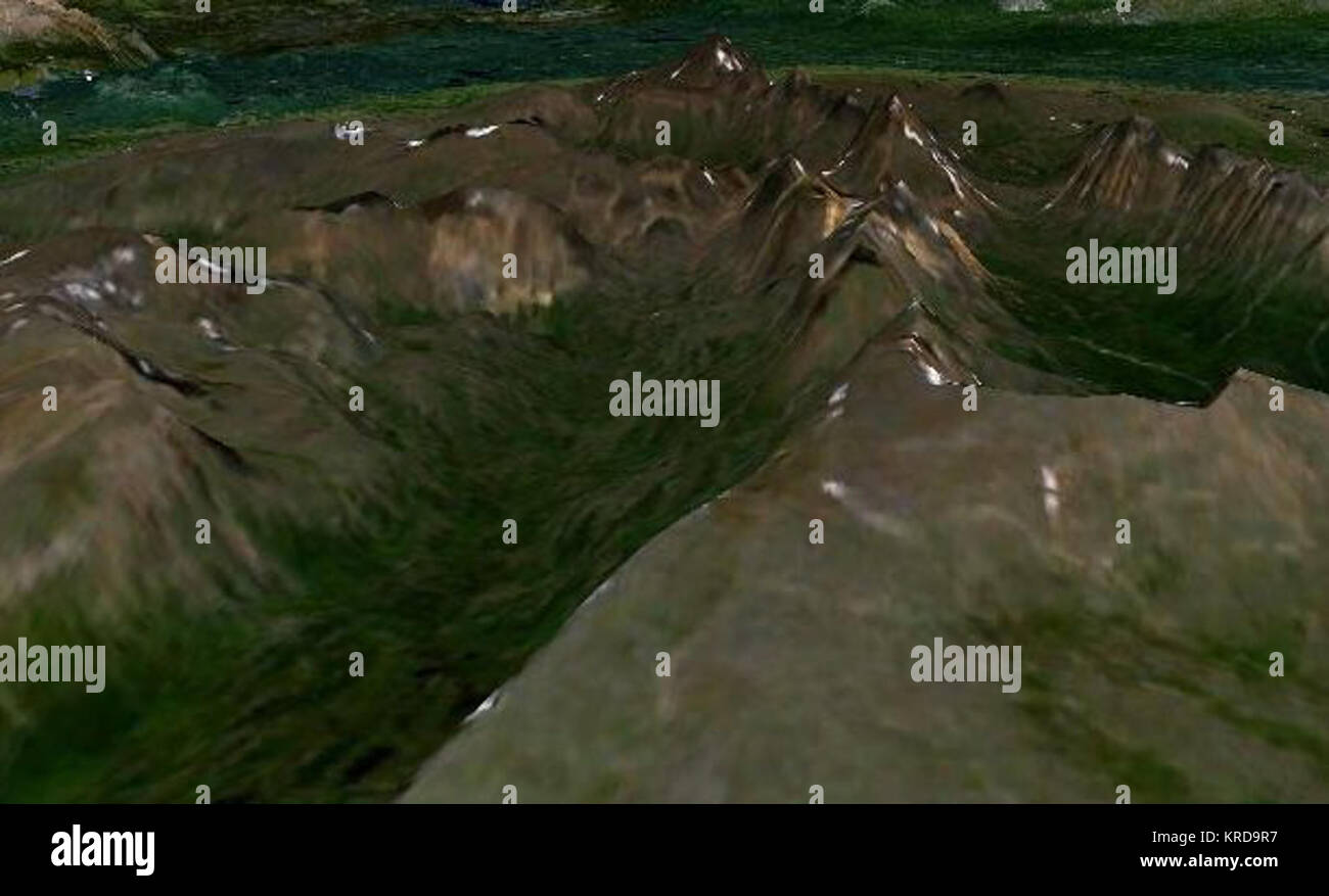 Level Mountain Range valleys4 Stock Photo - Alamy