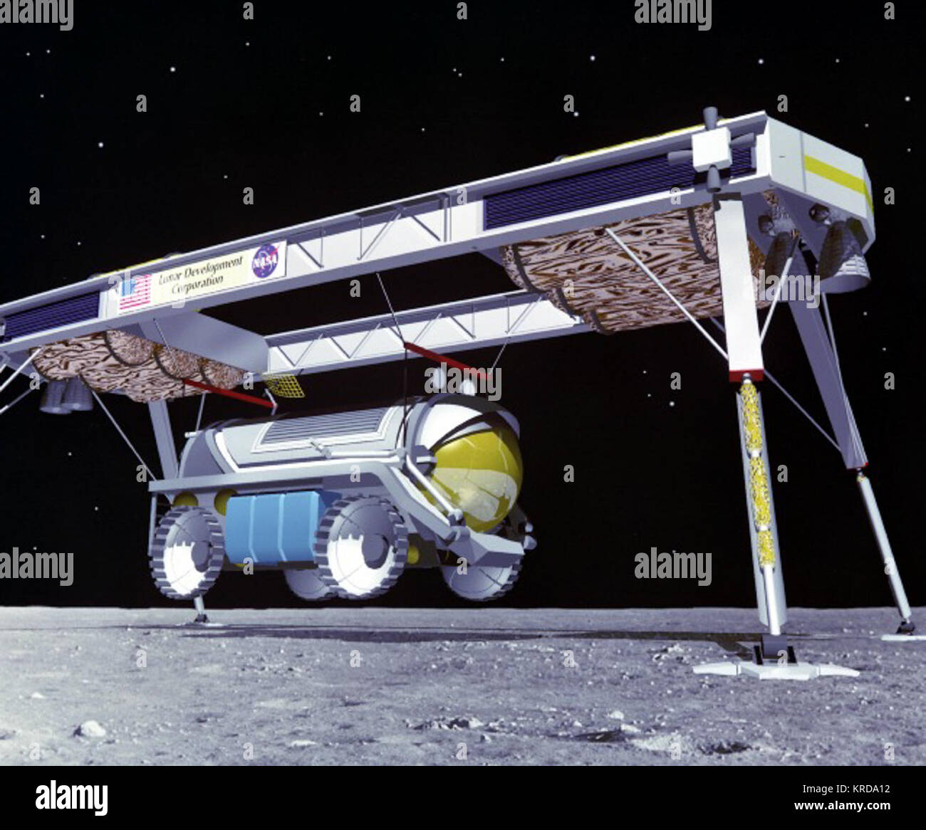 Lunar rover concept drawing s94 27631 Stock Photo - Alamy
